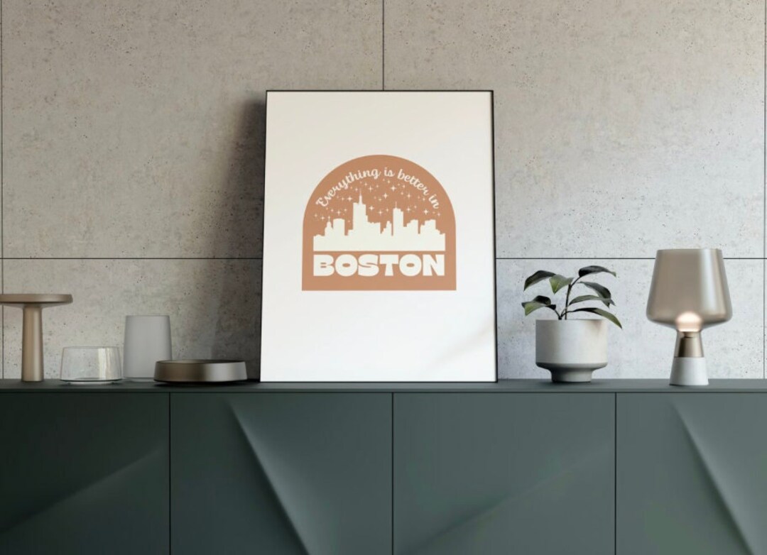 Boston Magnet Art Print Everything is Better in Boston It - Etsy