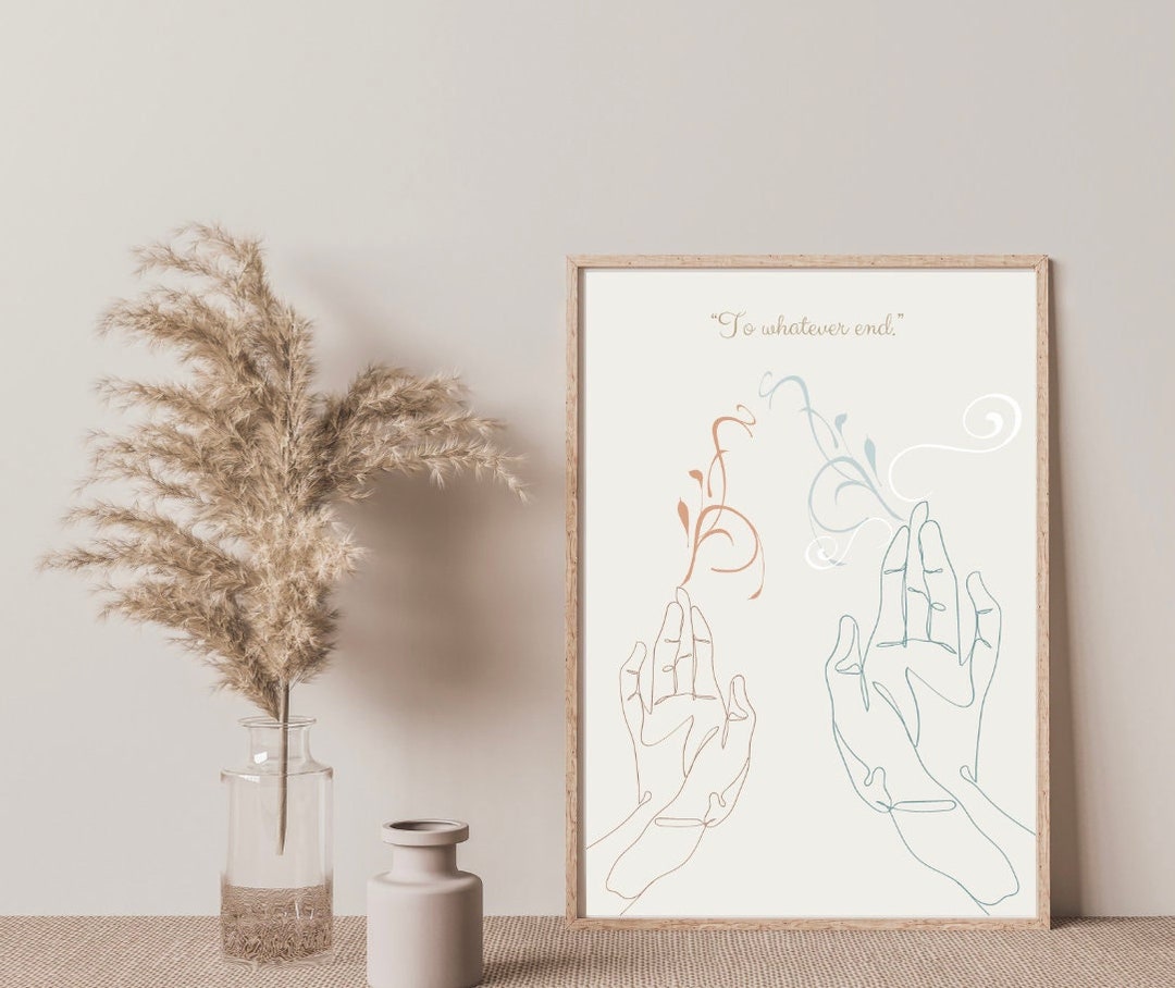 To Whatever End Art Print - Throne of Glass Aelin Galathynius & Rowan ...