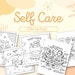 Hand-drawn Self Care Coloring Pages Printable Coloring Page - Etsy