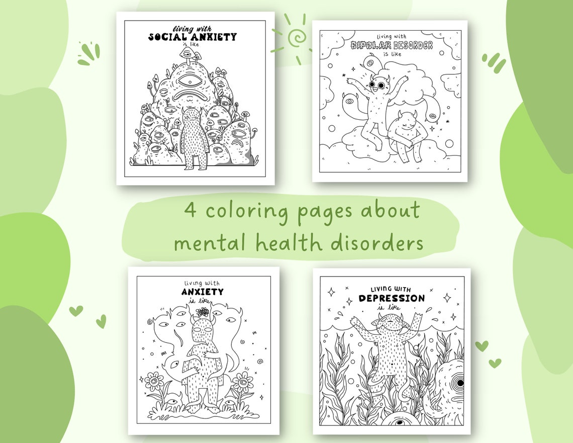 Coloriages de sensibilisation à la santé mentale | Coloriage à imprimer ...