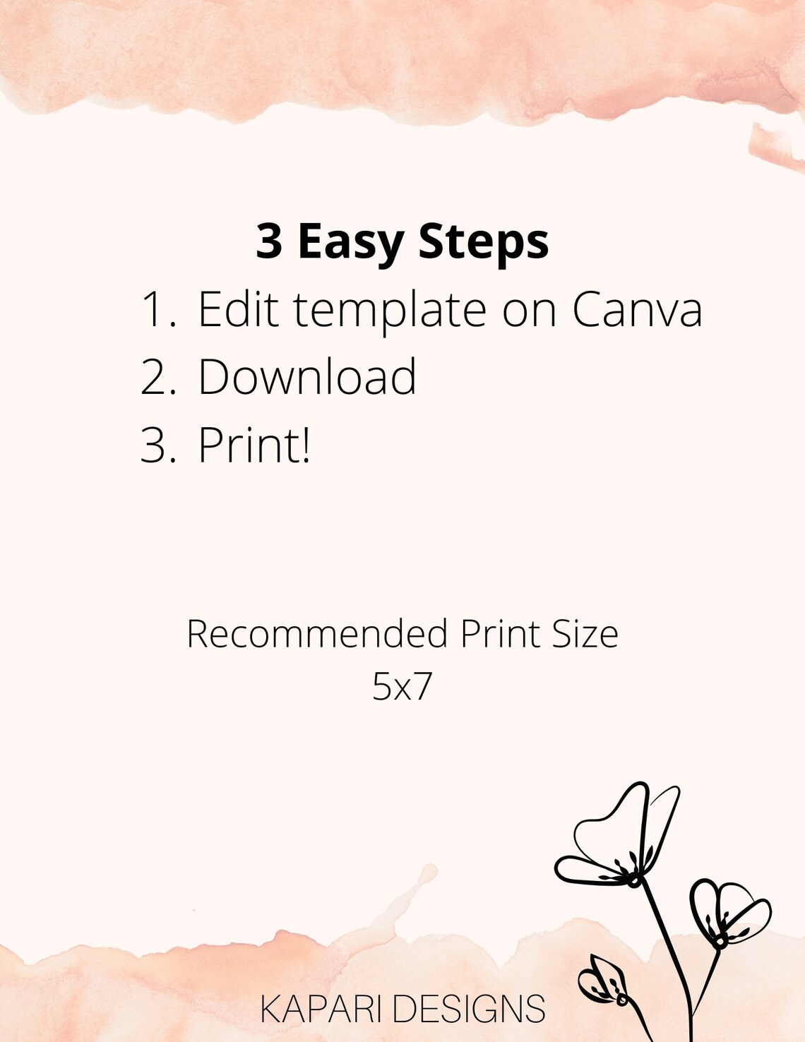 Wine Tasting Menu Card Template, Drink Menu Template (editable ...