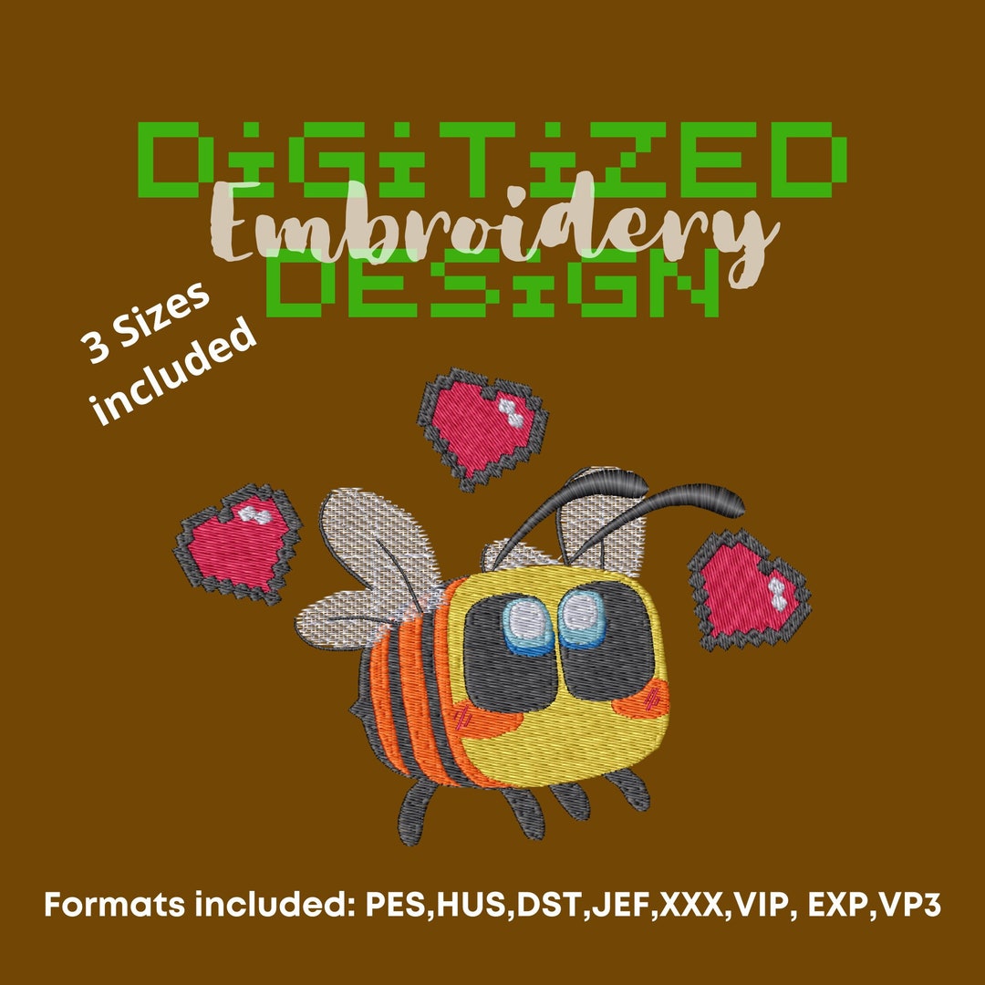 Gaming Bee Digitized Design DIGITAL DOWNLOAD - Etsy