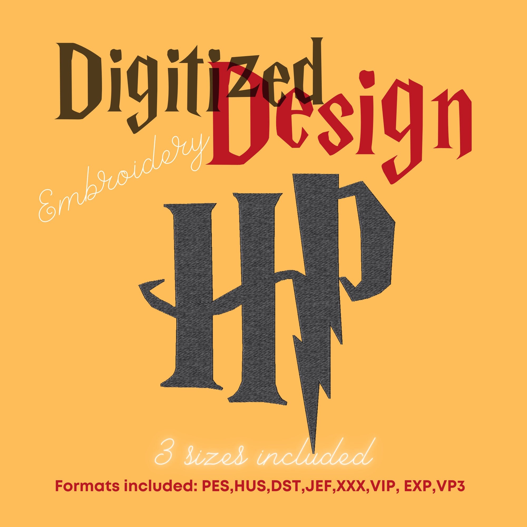 HP Logo Digitized Design DIGITAL DOWNLOAD - Etsy