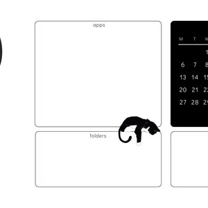 Desktop Wallpaper Organizer With Calendar - Etsy