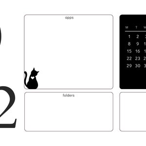 Desktop Wallpaper Organizer With Calendar - Etsy