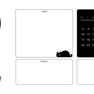 Desktop Wallpaper Organizer With Calendar - Etsy