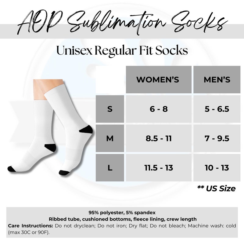 Sock Sublimation Template - Etsy