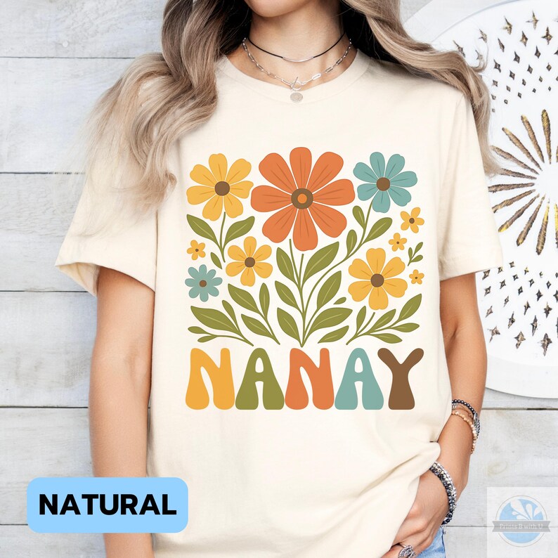 Retro Floral Nanay Shirt, Filipino Mom Gift, Boho Mom Shirt, Tagalog ...
