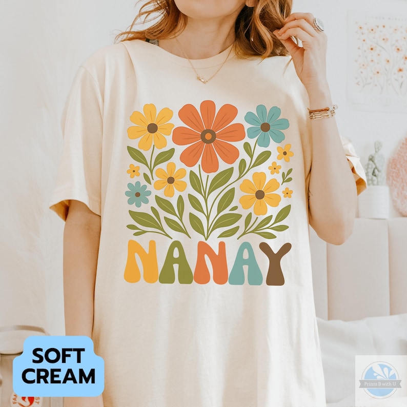 Retro Floral Nanay Shirt, Filipino Mom Gift, Boho Mom Shirt, Tagalog ...