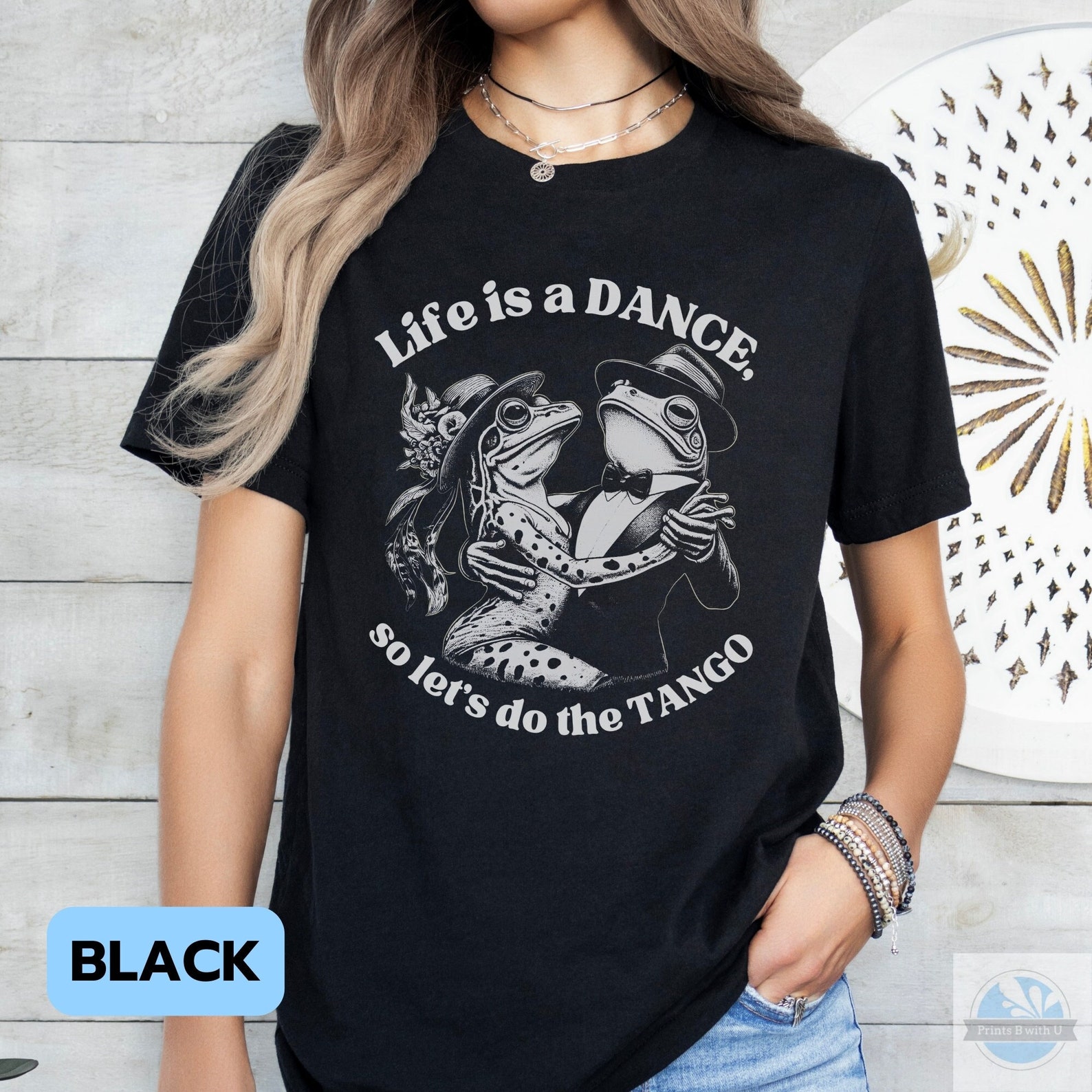 Tango Dance Shirt, Vintage Cottagecore Frog Tee, Mental Health Tshirt ...