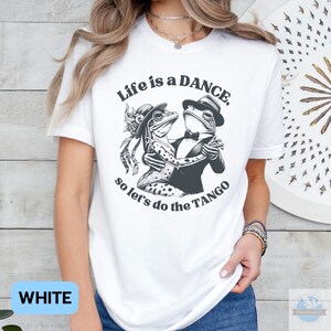 Tango Dance Shirt, Vintage Cottagecore Frog Tee, Mental Health Tshirt ...