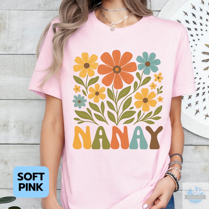 Retro Floral Nanay Shirt, Filipino Mom Gift, Boho Mom Shirt, Tagalog ...
