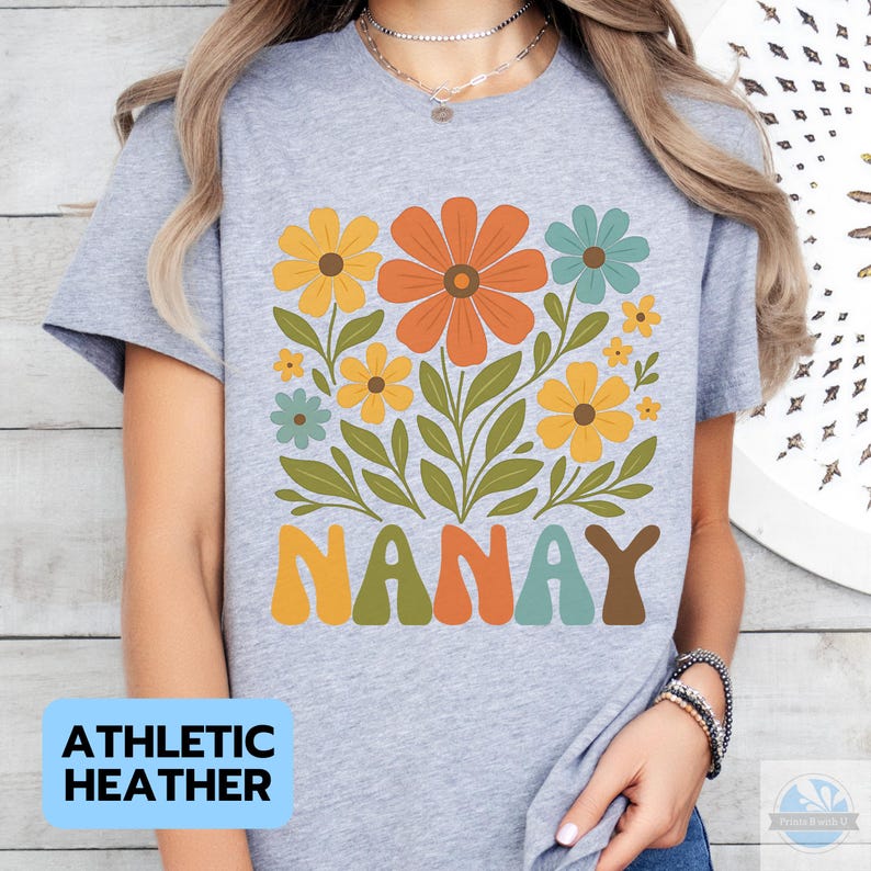 Retro Floral Nanay Shirt, Filipino Mom Gift, Boho Mom Shirt, Tagalog ...