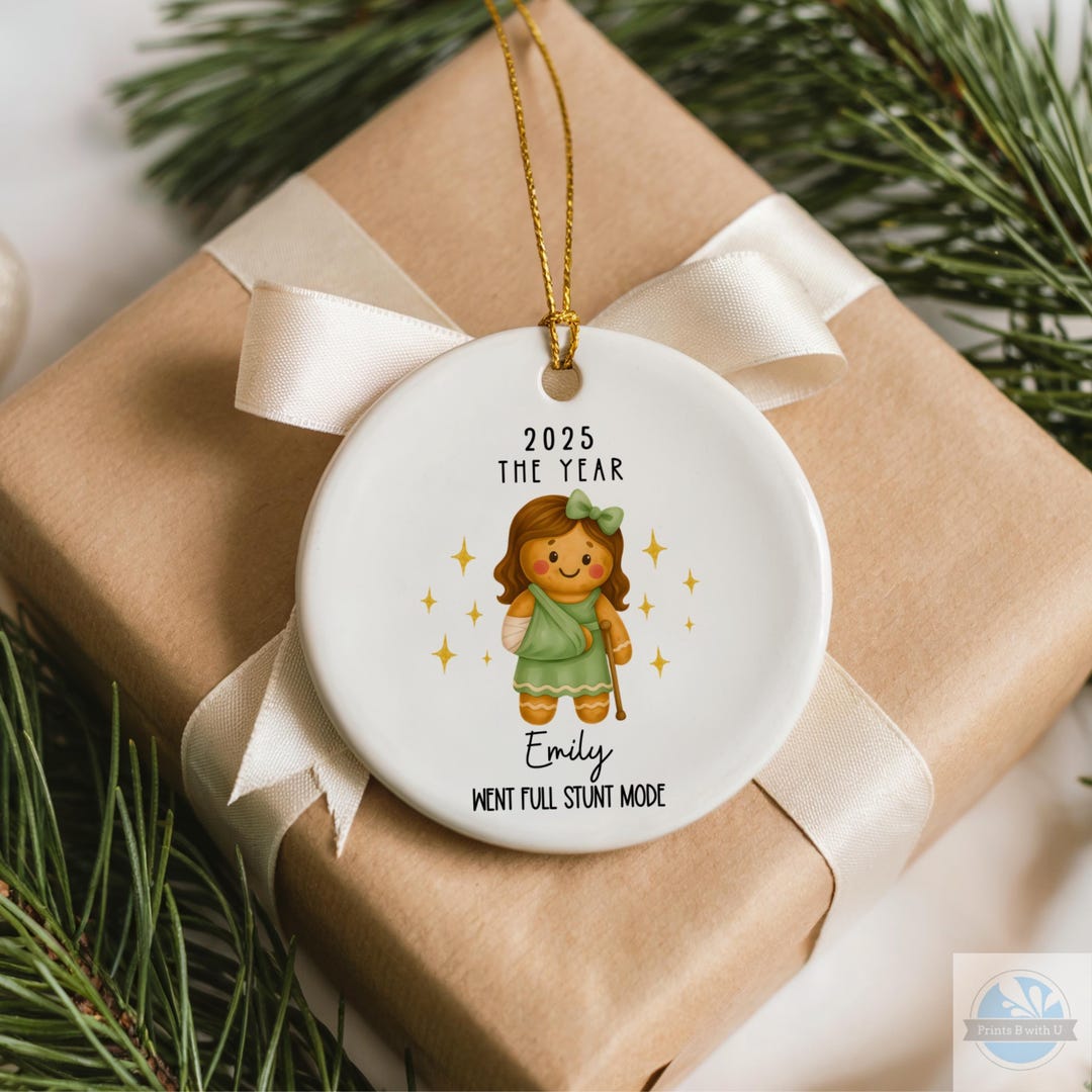Funny Arm Surgery Christmas Ornament, Personalized Recovery Keepsake ...