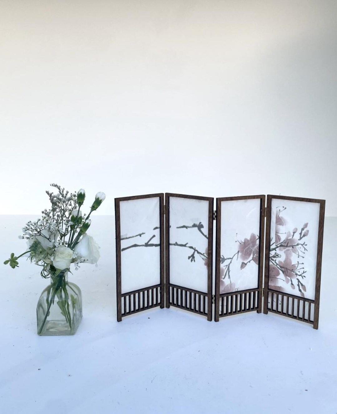 Korean and Asian Mini Folding Screen Aka Byung Poom Korean Traditional ...