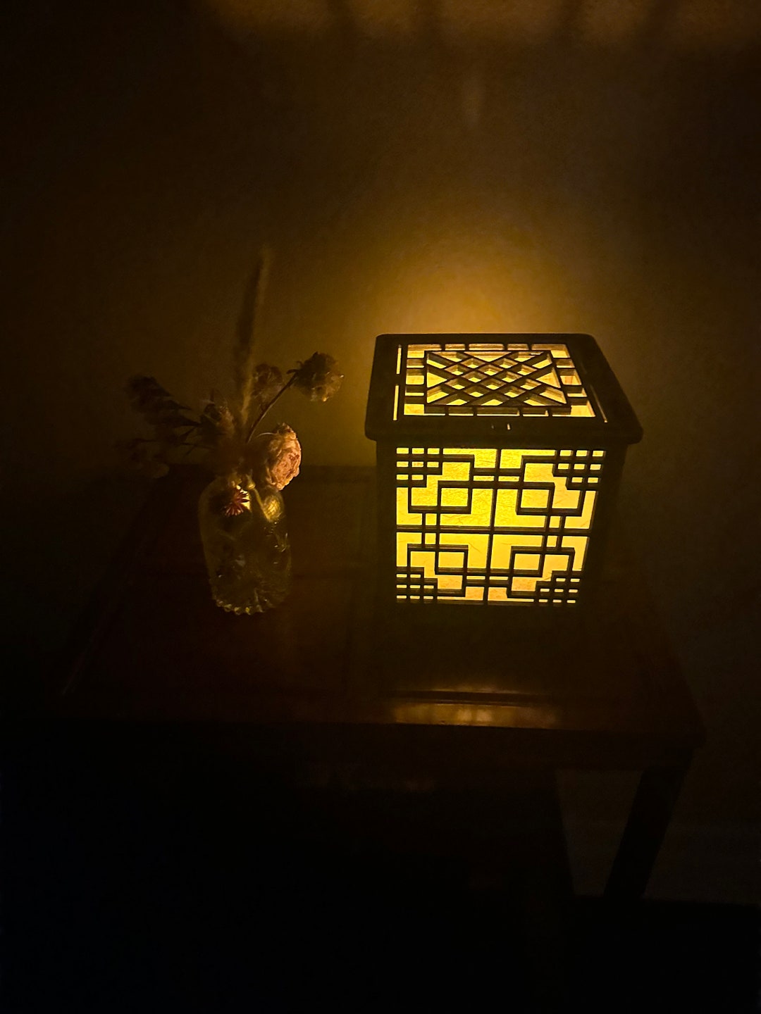 Korean Hanji Paper Mood Lamp, Handmade Asian Decor - Etsy