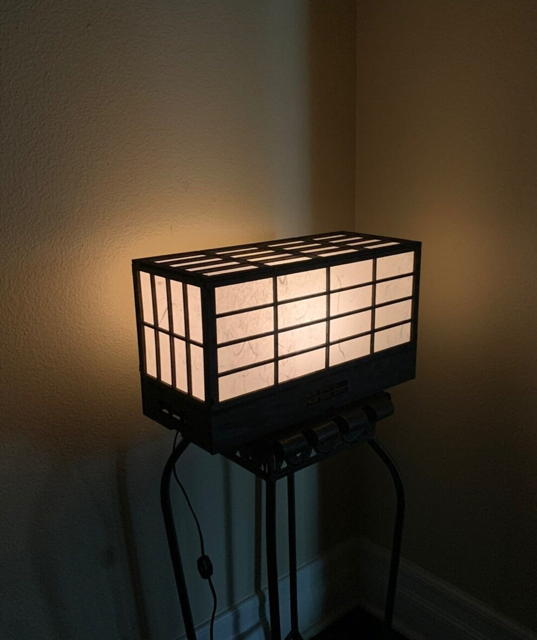 Handcrafted Asian-inspired Lamp - Modern Design, Premium Wood and Paper ...