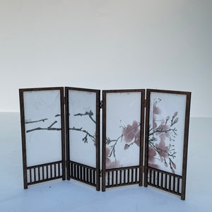 Korean and Asian Mini Folding Screen Aka Byung Poom Korean Traditional ...