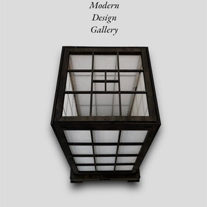 Handmade Asian Table Lamp: Wood & Paper Mood Lighting - Etsy
