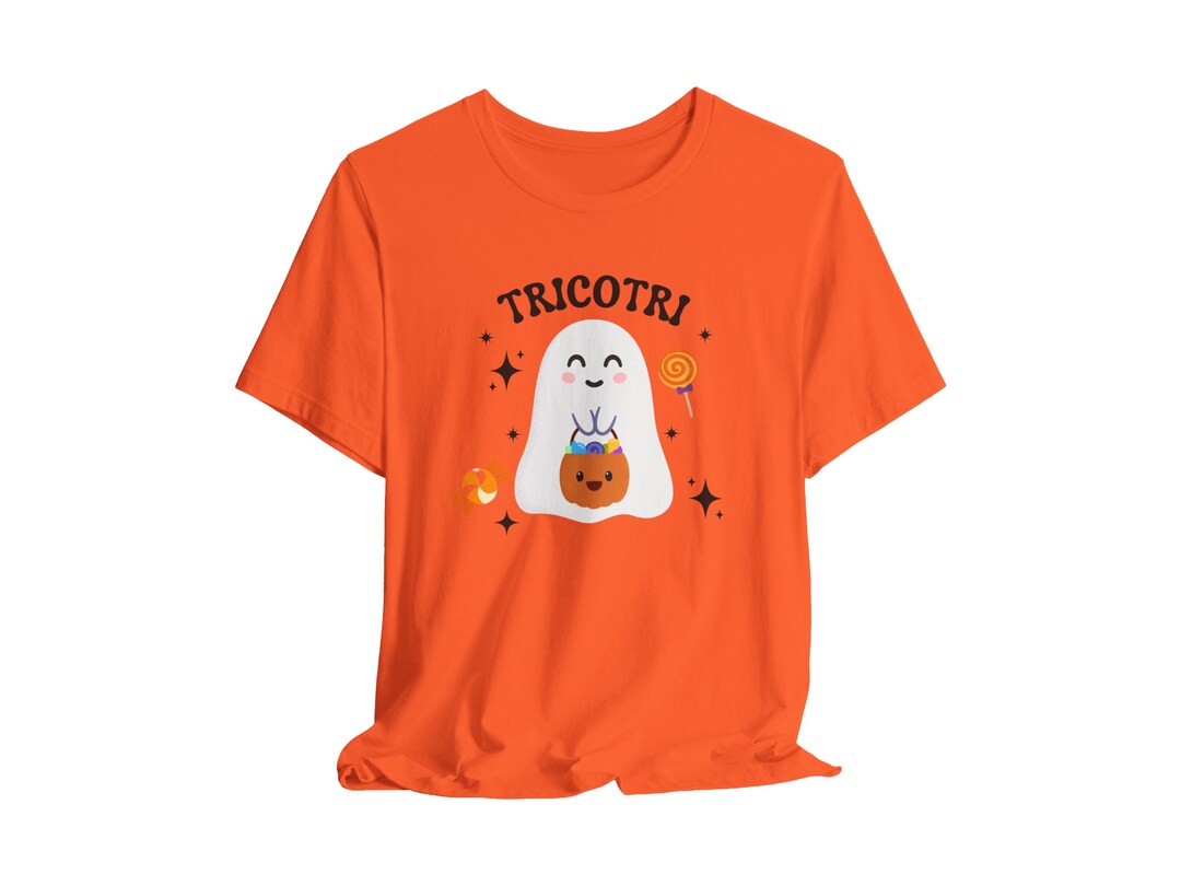 Tricotri Halloween Shirt – Cute Ghost Candy Tee – Spanish Trick or ...