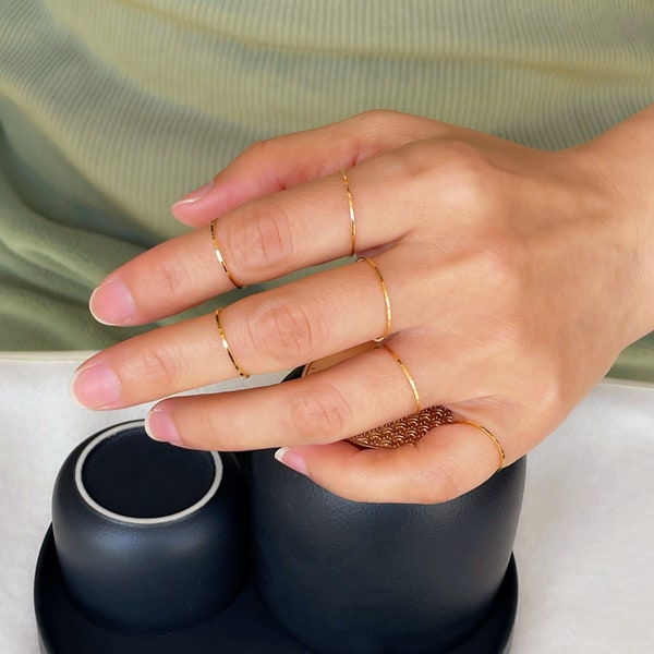 Thin Gold Ring - Etsy