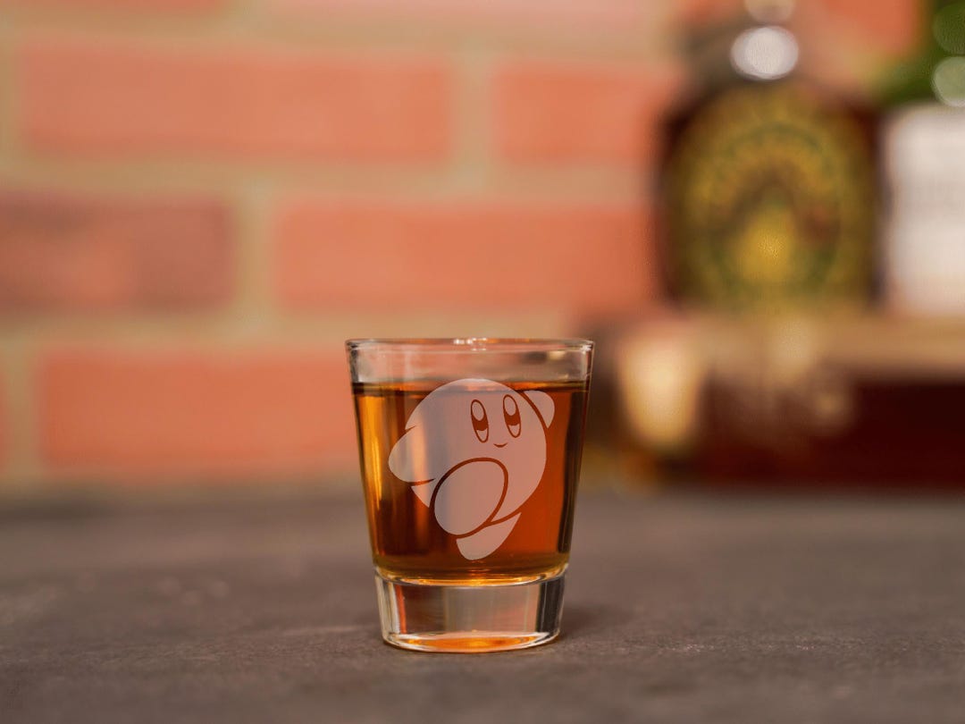 Kirby Shot Glass - Kirby Gift - Etsy