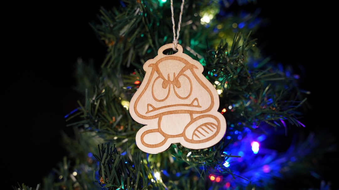 Goomba Ornament - Mario Christmas Ornament - Holiday Decor - Gamer Gift ...