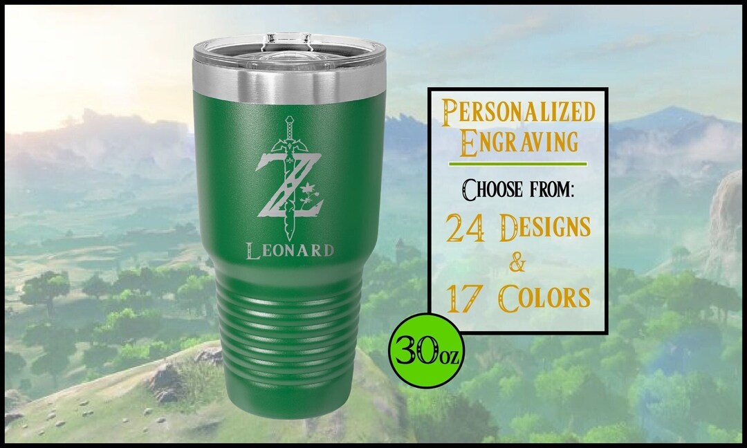 Zelda Breath of the Wild Tumbler 30oz, Legend of Zelda Tumbler, Zelda ...