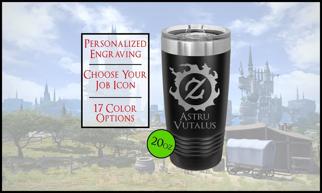 Final Fantasy Gifts, 20oz Final Fantasy XIV Tumbler, Final Fantasy ...