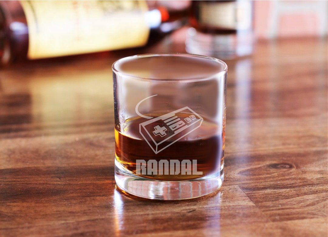 NES Controller Whiskey Glass, Nintendo Gift, Retro Gaming Gift, Retro ...