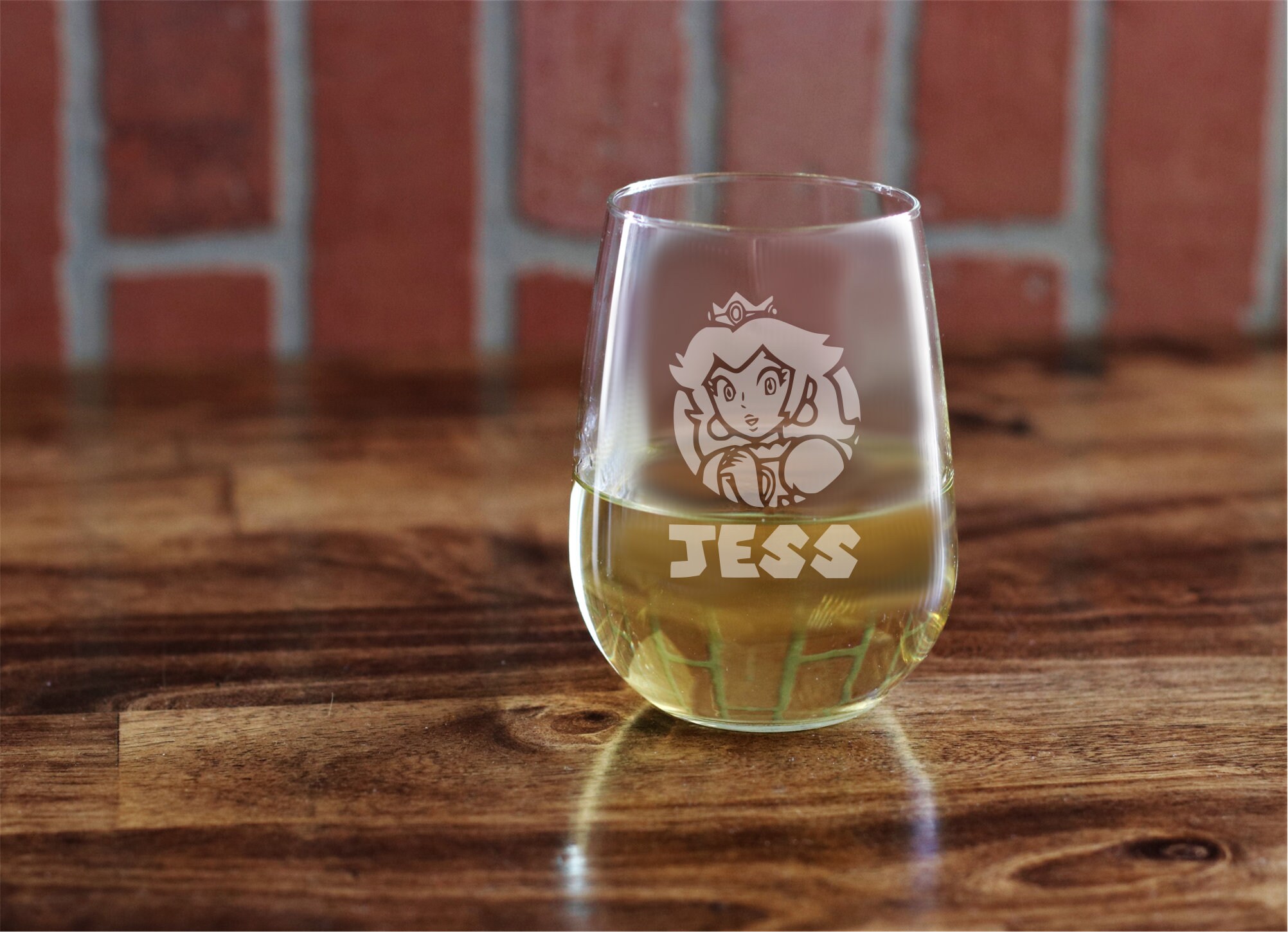 Super Mario Wine Glass - Nintendo Mario Wine Glass - Personalized Wine ...