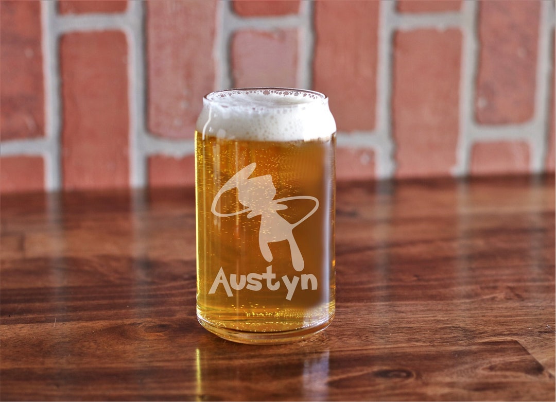 Custom Mew Beer Glass, Mew Gift, Pokemon Gifts, Mew Pokemon, Legendary ...