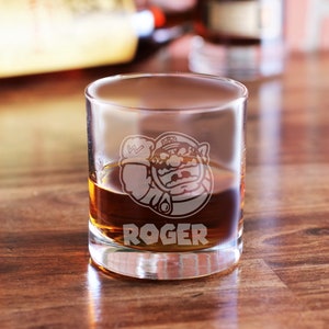 Yoshi Glass - Super Mario Yoshi Whiskey Glass - Personalized Yoshi ...