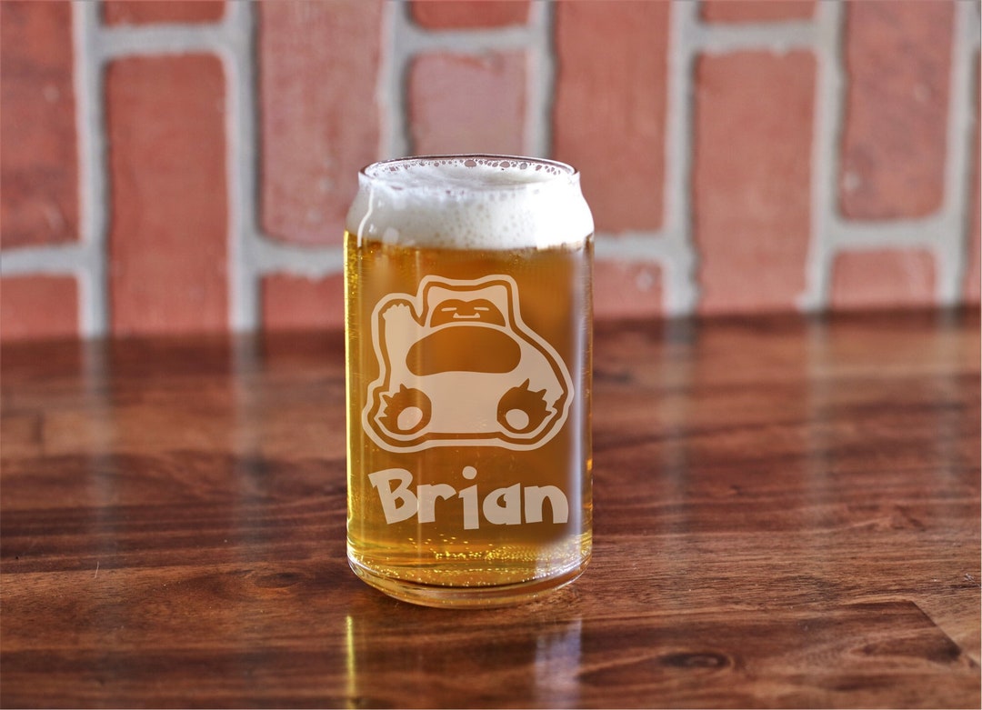 Snorlax Beer Glass, Snorlax Gift, Pokemon Gifts, Personalized Snorlax ...