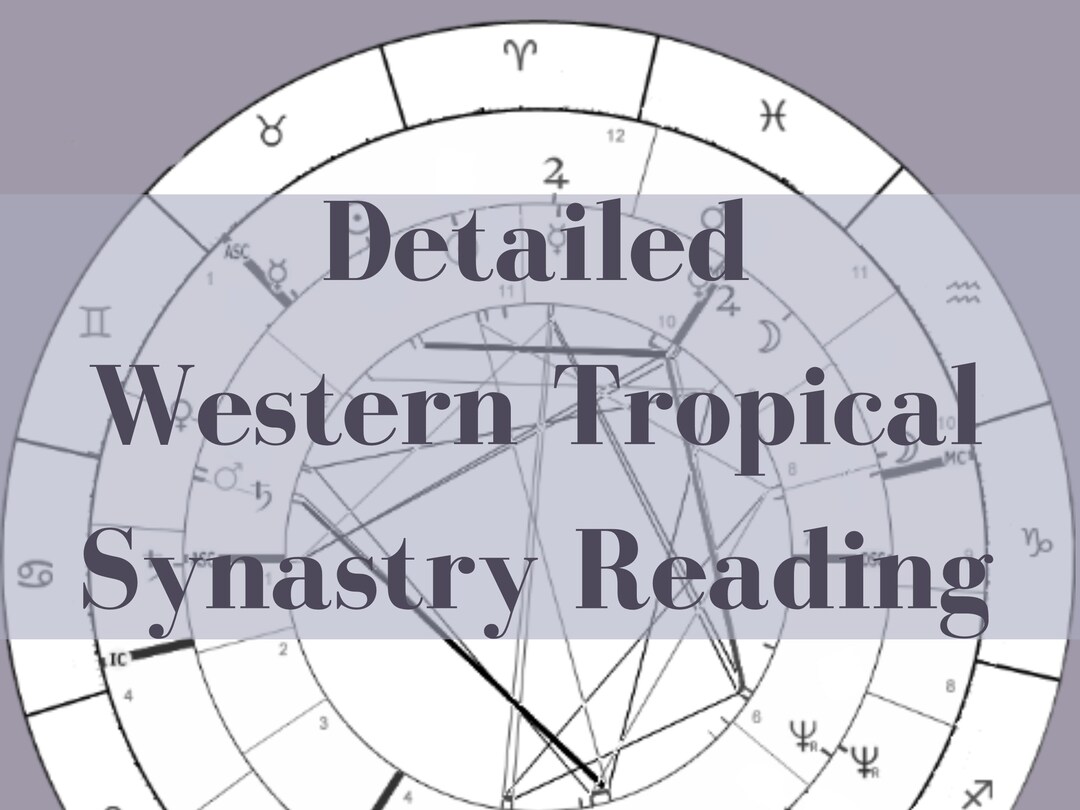Synastry Chart Astrology Reading|western Tropical|detailed Report - Etsy