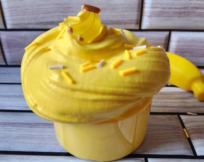 Banana Happy Taffy - Scented Slime - Etsy