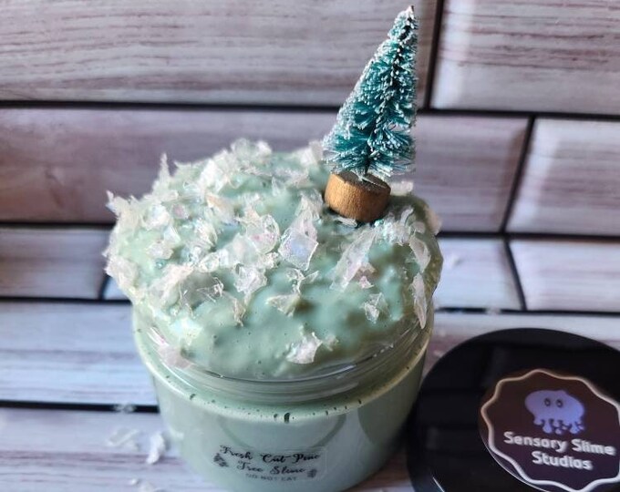 Fresh Cut Pine Tree Slime Crunchy ASMR STEM Slime Scented - Etsy