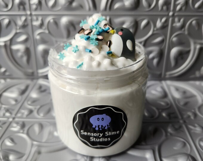 Penguin Family Snowball Fight Slime Marshmallow Scented Floam Slime ...