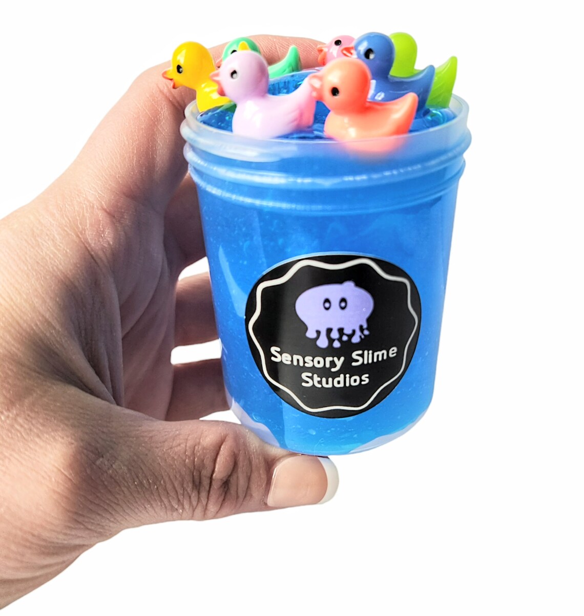 Little Rainbow Duck Slime, Clear Slime With 7 Colorful, Cute,& Bright ...
