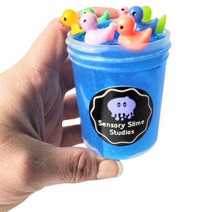 Little Rainbow Duck Slime, Clear Slime With 7 Colorful, Cute,& Bright ...