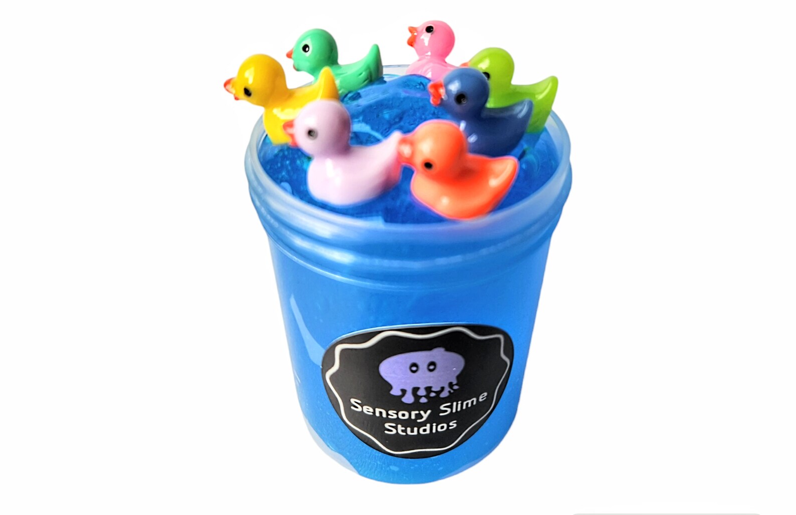 Little Rainbow Duck Slime, Clear Slime With 7 Colorful, Cute,& Bright ...