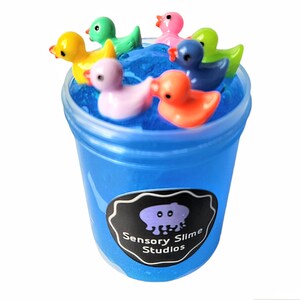 Little Rainbow Duck Slime, Clear Slime With 7 Colorful, Cute,& Bright ...