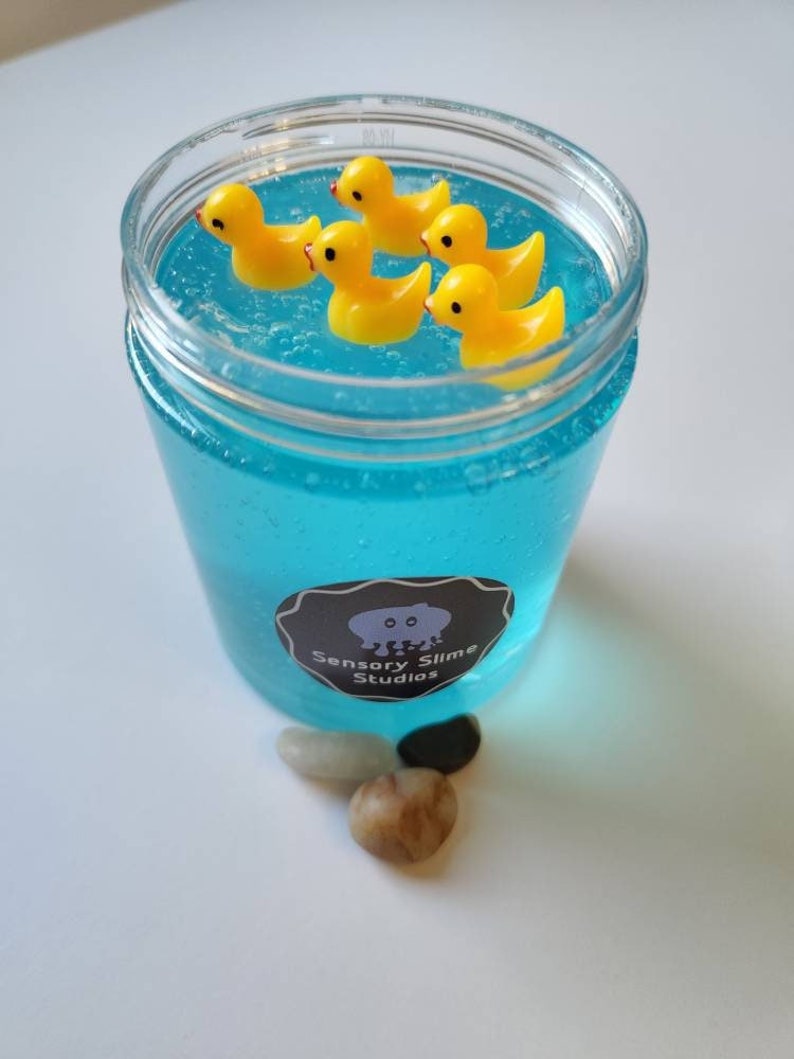 Five Little Ducks Slime Clear Slime With 5 Duck Charms Cute - Etsy