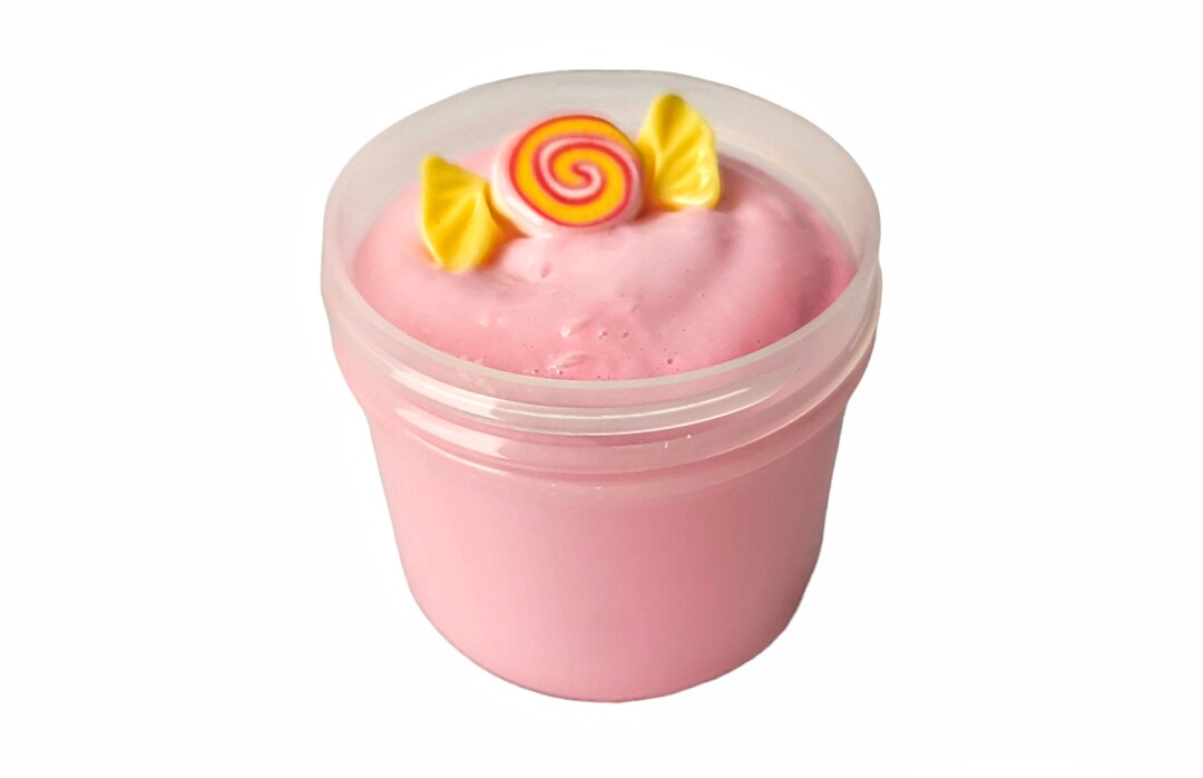 Pocket Size Bubblegum Scented Butter Textured Slime, 2 Ounce Mini Jar ...