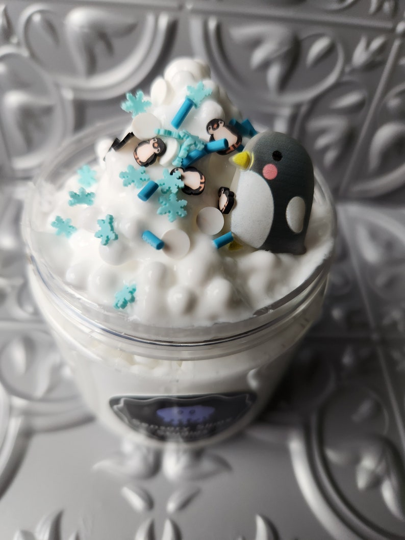 Penguin Family Snowball Fight Slime Marshmallow Scented - Etsy