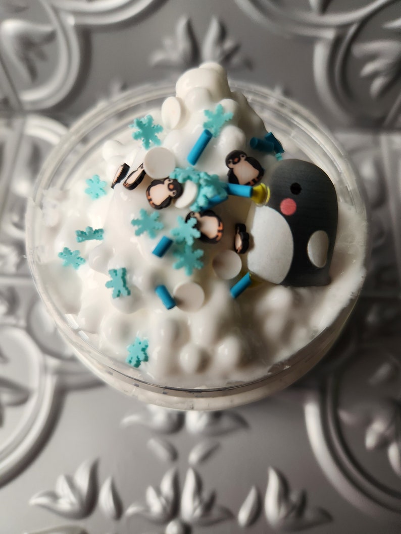 Penguin Family Snowball Fight Slime Marshmallow Scented - Etsy