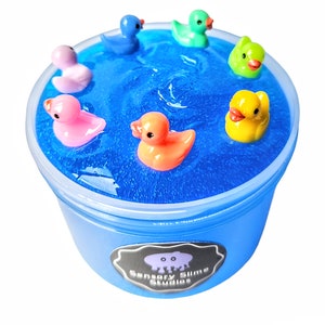 Little Rainbow Duck Slime, Clear Slime With 7 Colorful, Cute,& Bright ...