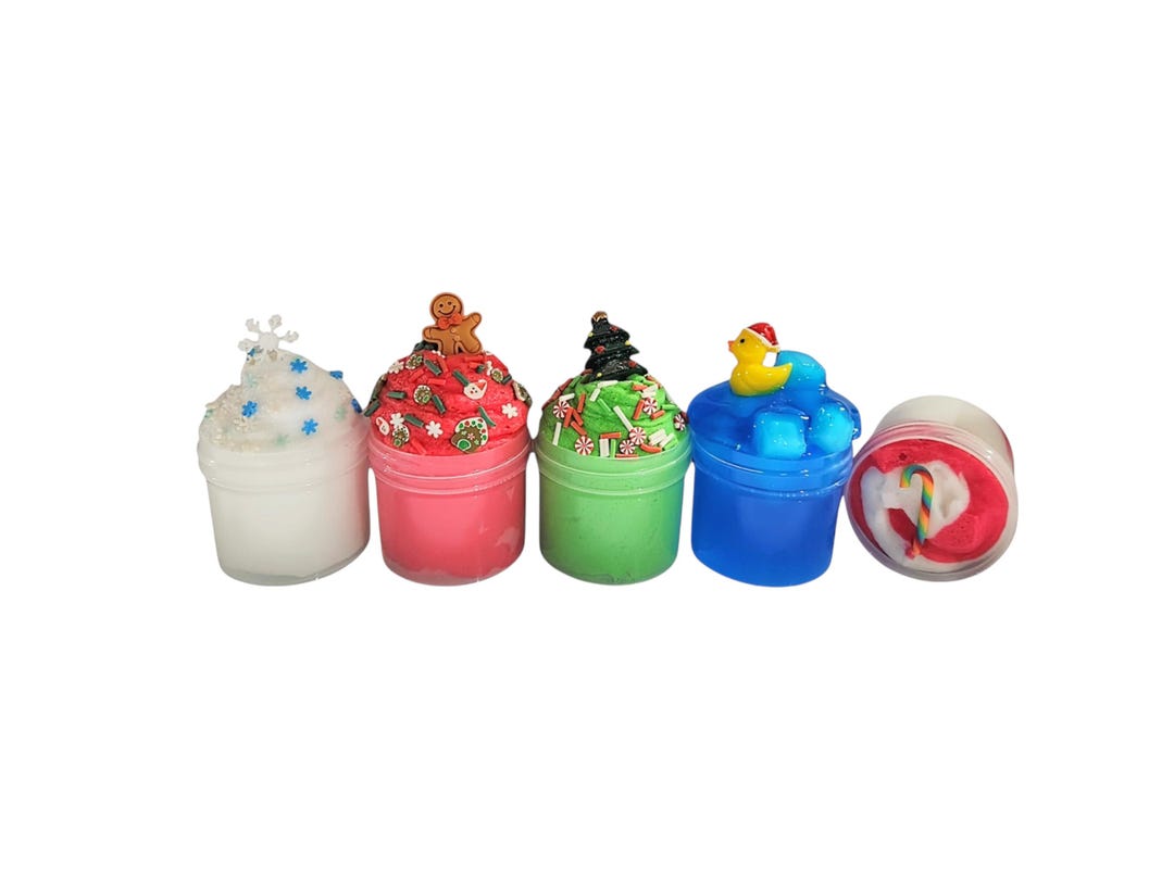 Christmas Classroom Party Favor Slime Packs 2 Ounce Mini Jars for ...