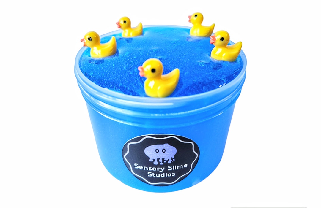 Five Little Ducks Slime, Clear Slime With 5 Duck Charms, Cute Duck ...