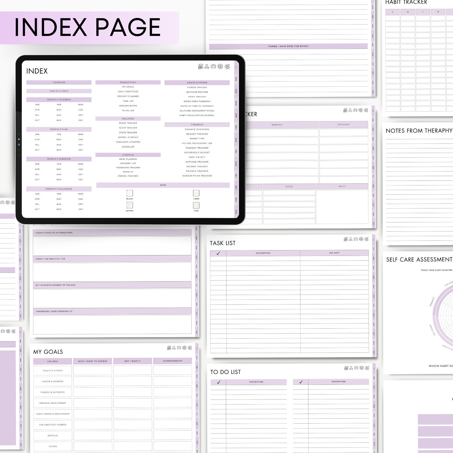 All-in-one Digital Planner 2024, 2025, 2026, Undated Digital Planner ...